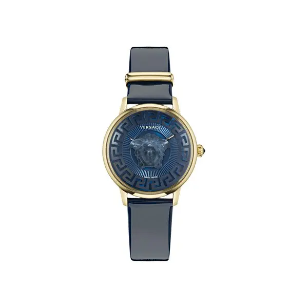 Versace Medusa Alchemy Leather Strap - Gold