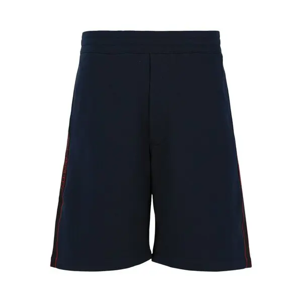 Alexander McQueen Logo Tape Shorts - Blue
