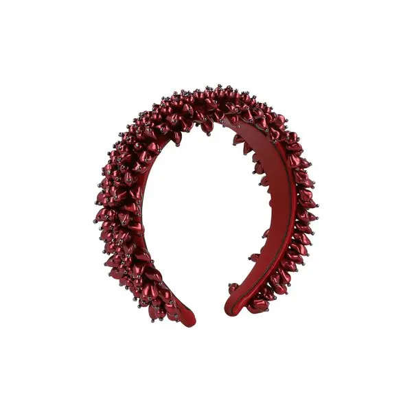 Gucci Beaded Headband - Red