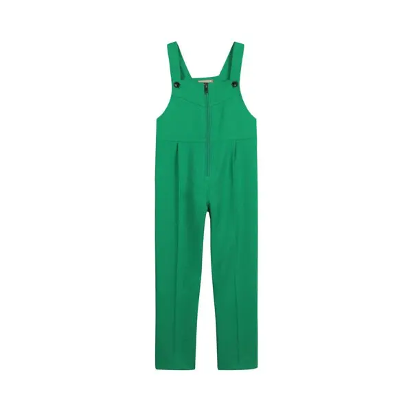 Gucci Zip Up Sleeveless Overalls - Green