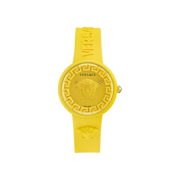 Versace Medusa Pop Silicone Watch - Yellow