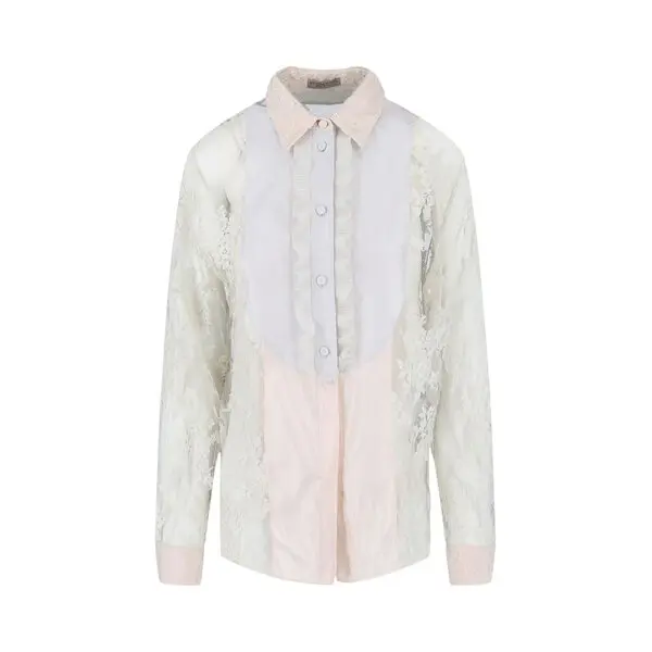 Bottega Veneta Lace Patterned Blouse