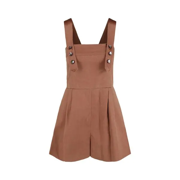 Bottega Veneta Sleeveless Jeweled Playsuit