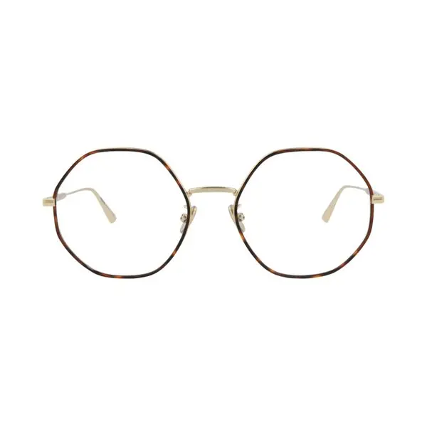 Dior Round Frame Optical Frames - Gold