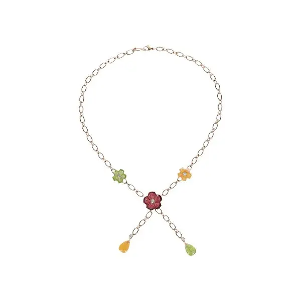 FERRAGAMO Floral Boutique Necklace - Yellow