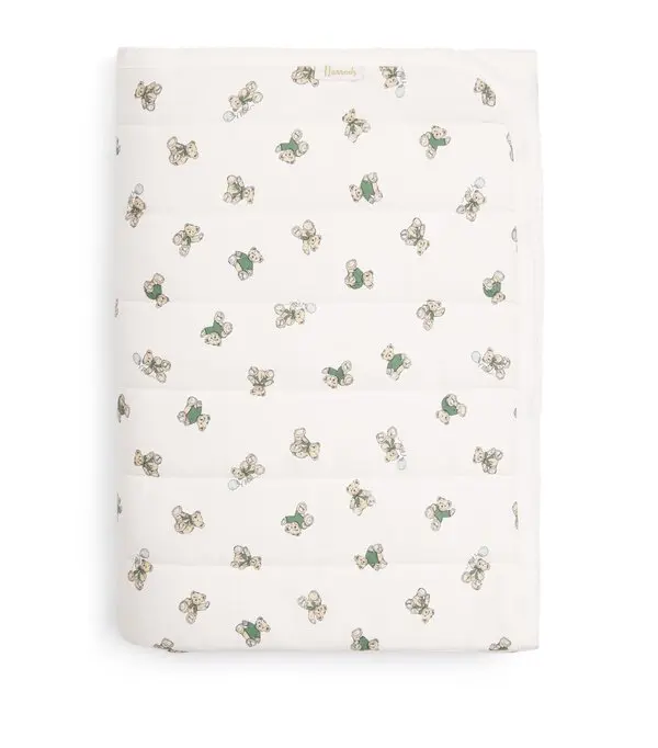 Harrods Cotton Bear Blanket - Ivory