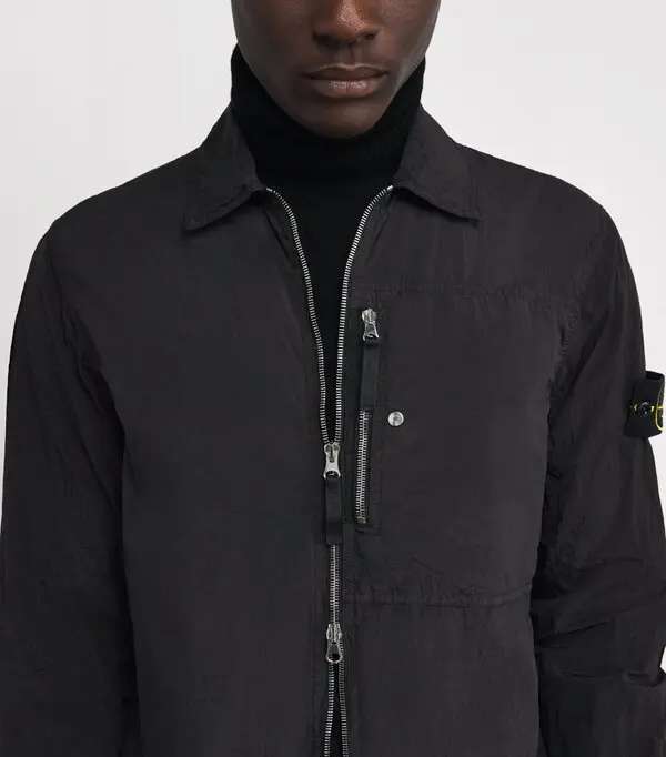 Stone Island Nylon Compass Oversized Shirt Jacket