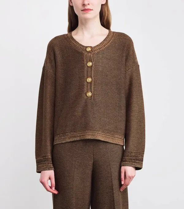 L'AGENCE Haddasah Henley Sweater