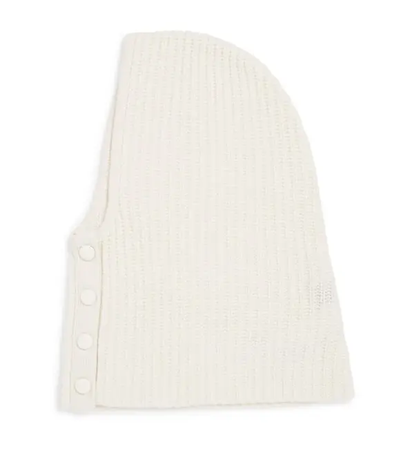 Claudie Pierlot Wool-blend Knit Balaclava - White