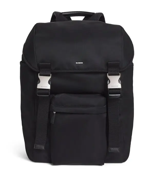 Sandro Logo Backpack - Black
