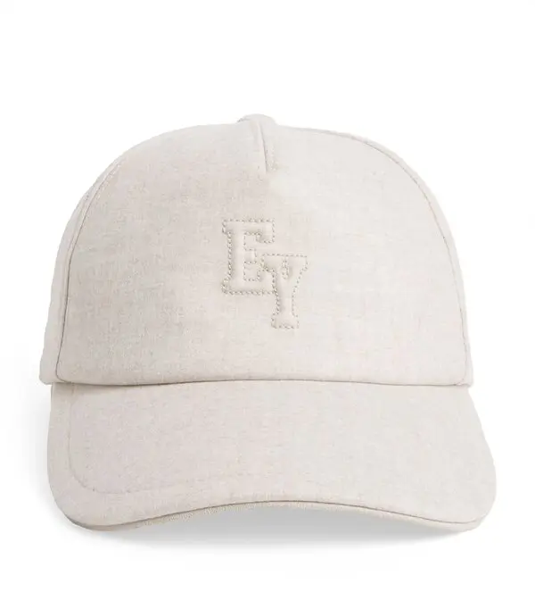 Eleventy Wool-cashmere-silk Baseball Cap - Beige