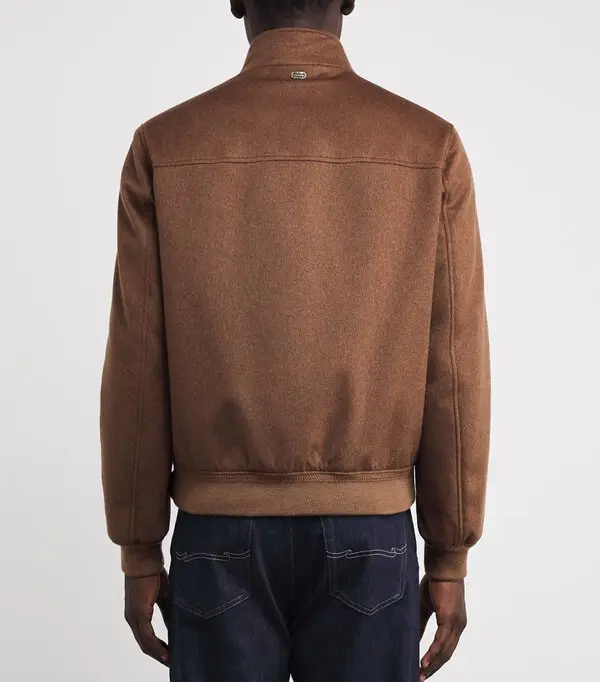 Agnona Cashmere High-neck Bomber Jacket
