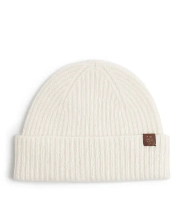 Eleventy Cashmere-silk Beanie - White