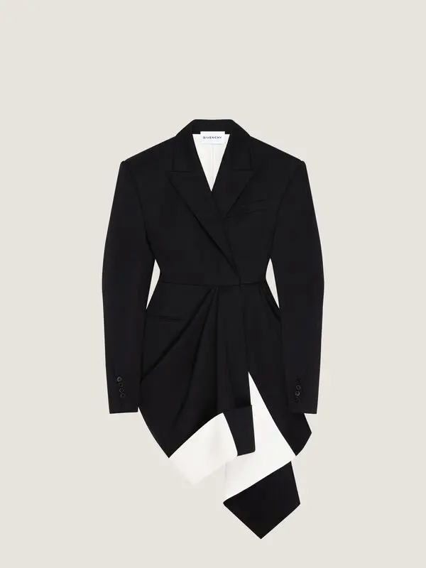 Givenchy Wool Jacket With Draped Detail