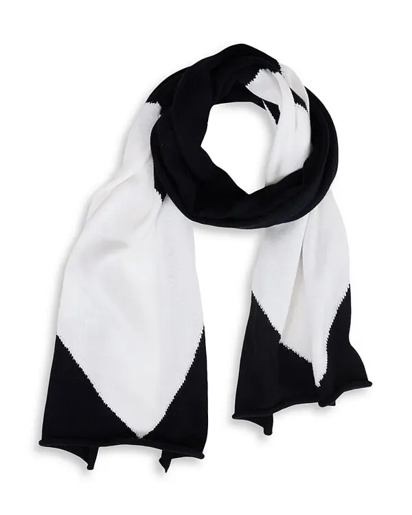 KERRI ROSENTHAL Imperfect Heart Scarf - Black