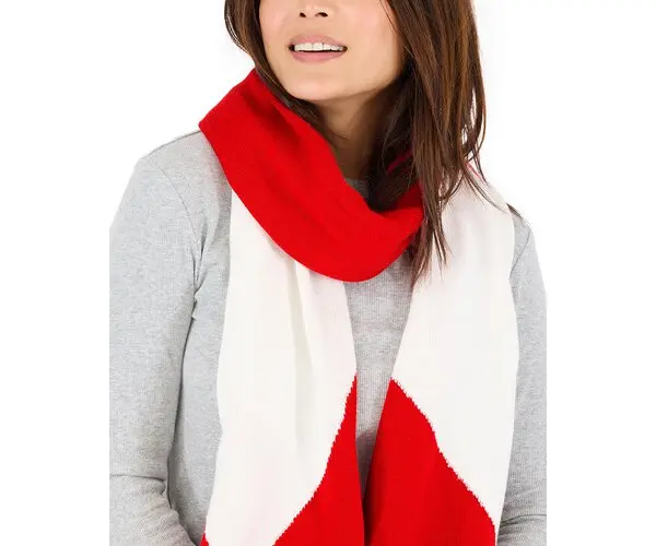 KERRI ROSENTHAL Imperfect Heart Scarf - Cherri Red