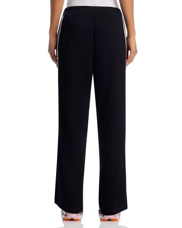 Aqua Side Striped Pants - Black