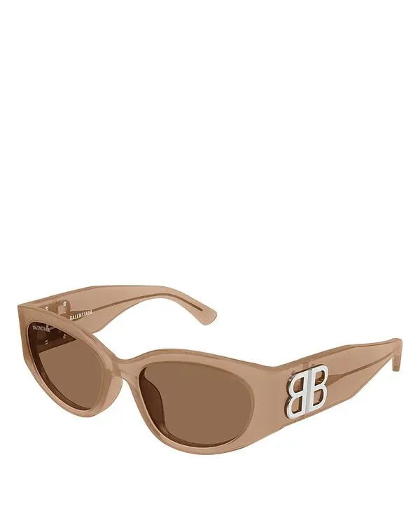 Balenciaga Panthos Sunglasses, 55mm - Brown