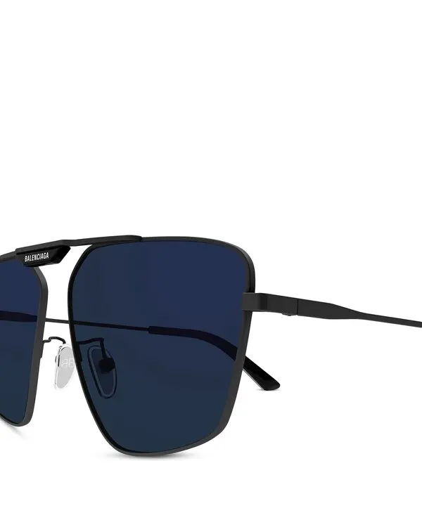 Balenciaga Pilot Sunglasses, 61mm - Gray
