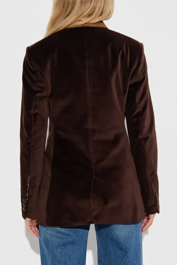 Marni Double-breasted Velvet Blazer