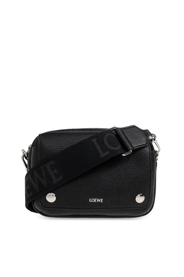 Loewe Pebble Messenger Small Shoulder Bag - Black