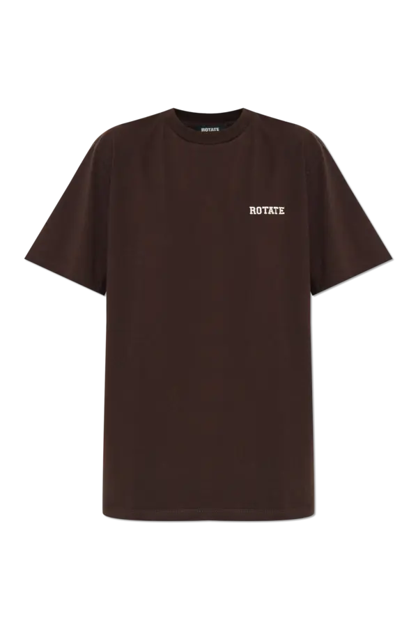 ROTATE BY BIRGER CHRISTENSEN T-shirt With Embroidered Logo - Brown