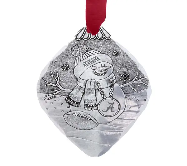 WENDELL AUGUST Ncaa Superfan Snowman Ornament