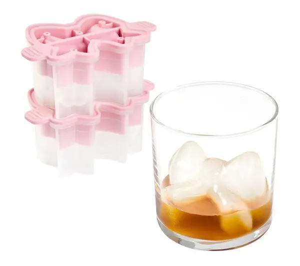 TOVOLO Fancy Bow Craft Ice Mold Set Of 2 - One-color