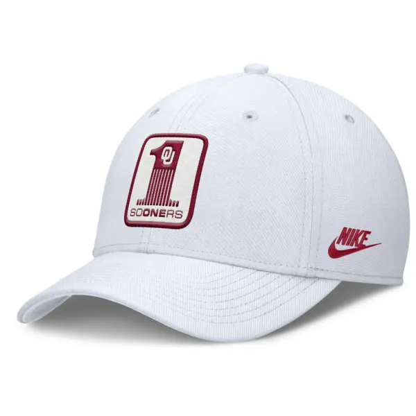 Nike Oklahoma Primetime Rise Academic Dri-fit College Cap - White