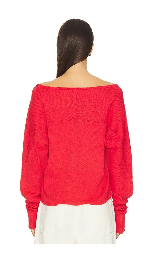 Free People Jess Long Sleeve - Salsa