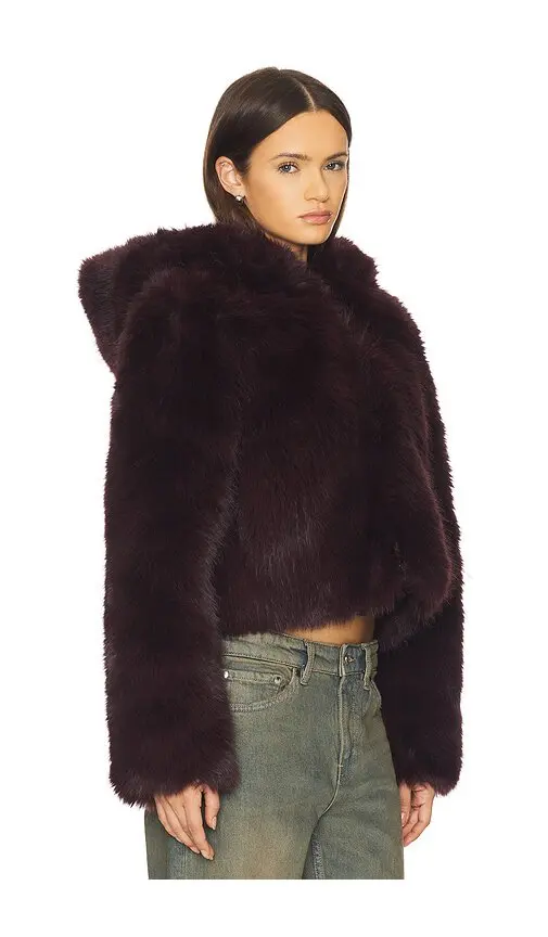 Free People Louder Please Faux Fur Jacket