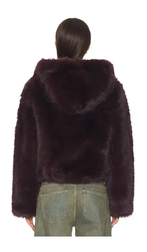 Free People Louder Please Faux Fur Jacket