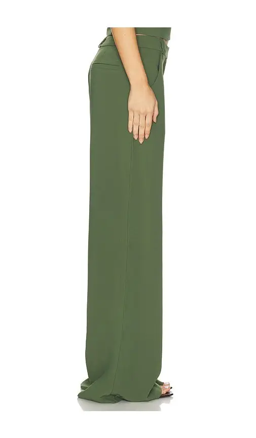 Amanda Uprichard Saddler Wide Leg Pants - Fern