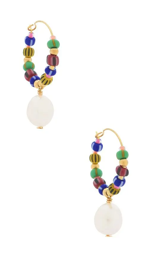 Anni Lu Magic Moments Hoop Earrings - Striped Horizon