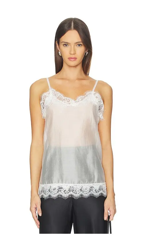 MILKWHITE Lace Lingerie Top - White