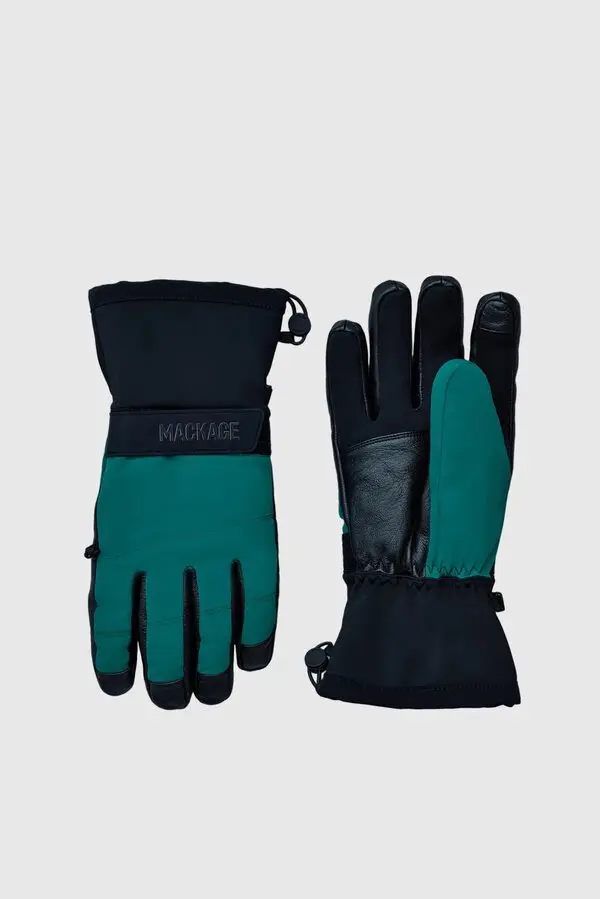 Mackage Swyft 2-layer Technical Ski Gloves - Emerald