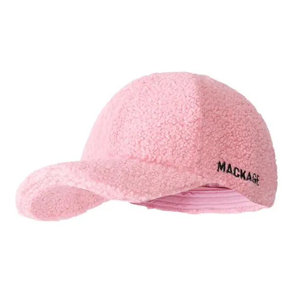 Mackage Sherpa Fleece Baseball Cap - Blush