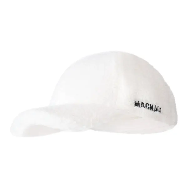 Mackage Sherpa Fleece Baseball Cap - Cream