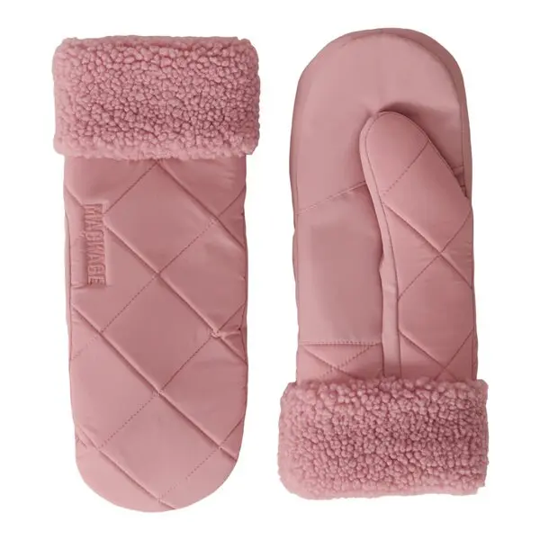 Mackage Jazmina-ski Quilted Ski Mittens - Blush