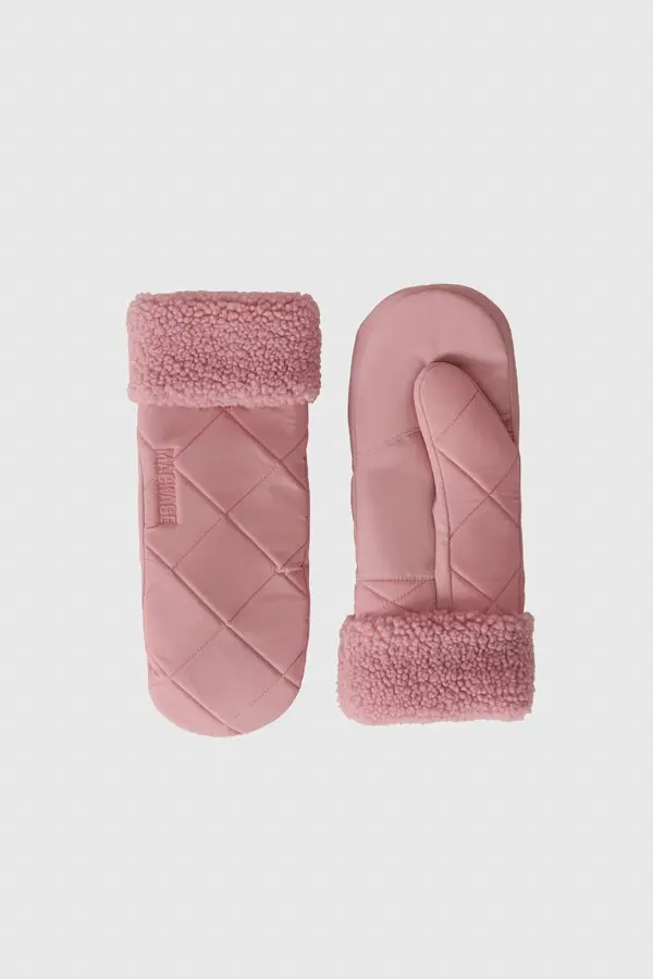 Mackage Jazmina-ski Quilted Ski Mittens - Blush
