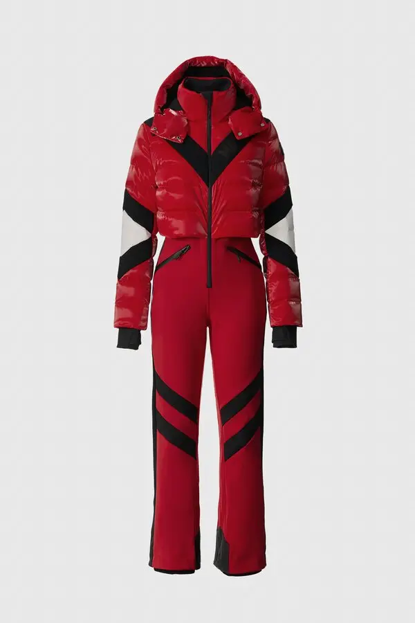 Mackage Satory-glo High-gloss Down Ski Suit - Red