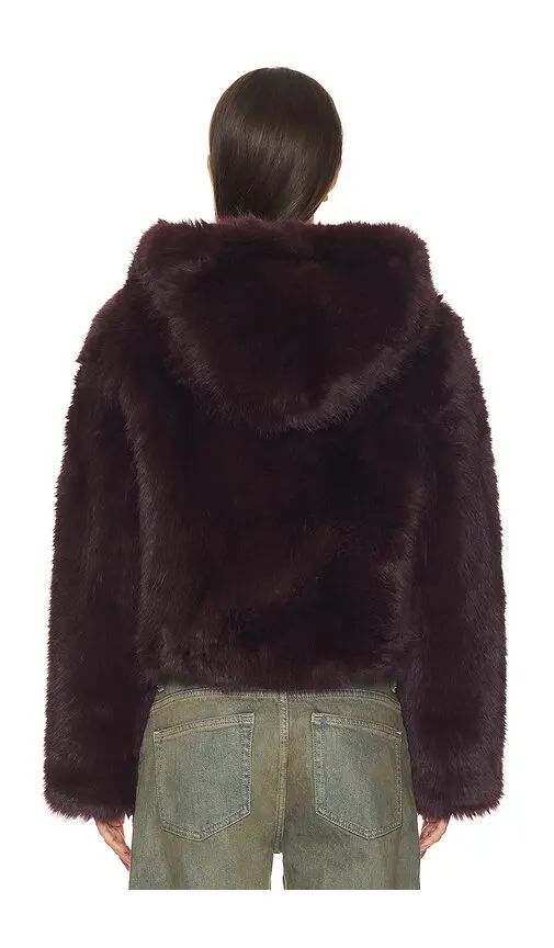 Free People Louder Please Faux Fur Jacket