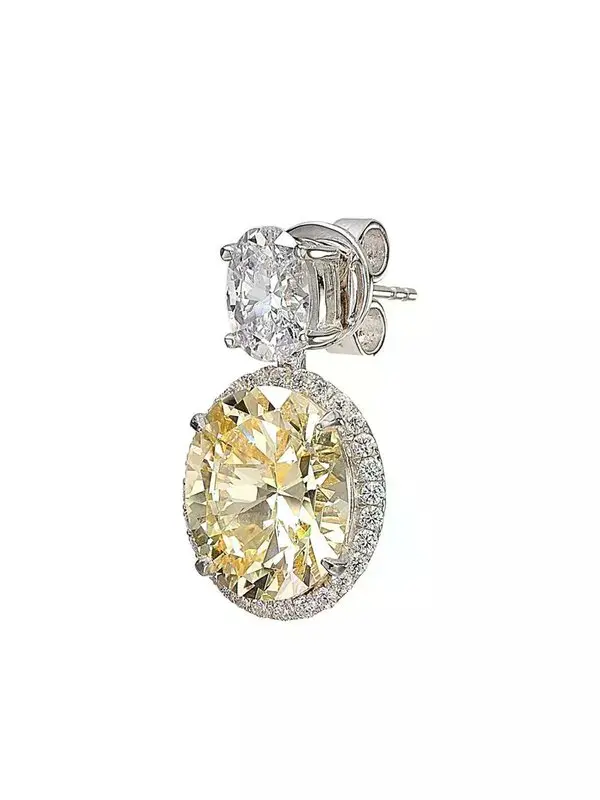 ANABELA CHAN 14k White Gold Diamond Drop Earrings