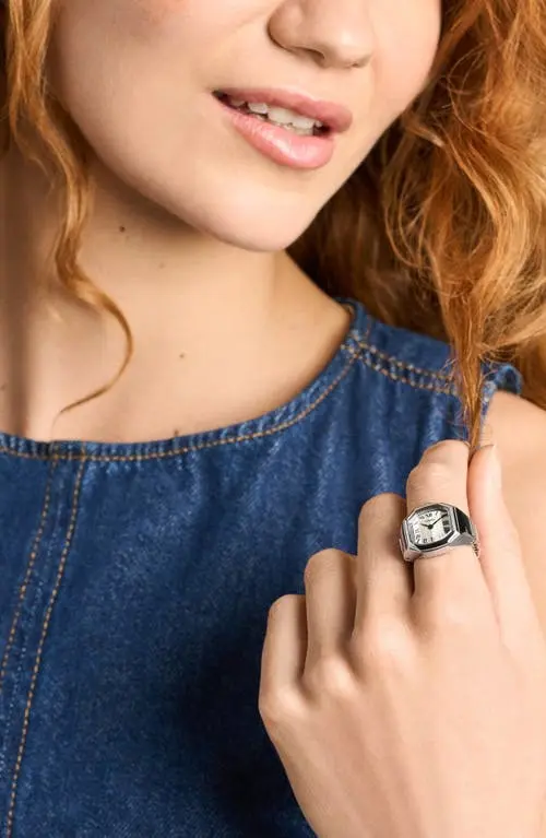 Fossil Ring Watch - Silver