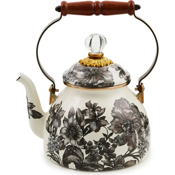 MACKENZIE-CHILDS English Garden Kettle - Sterling