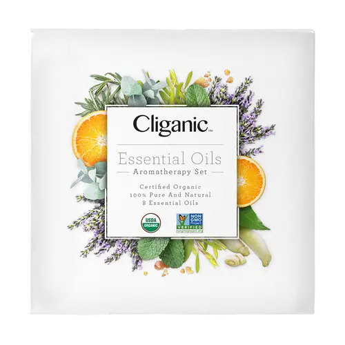 CLIGANIC Organic Aromatherapy Settop 8 Essential Oils