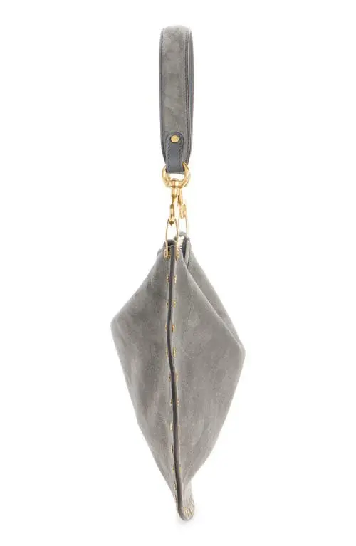 Isabel Marant Étoile Oskan Soft Suede Zipped Shoulder Bag - Stone