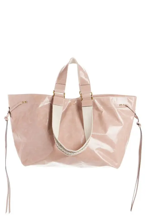 Isabel Marant Wardy Leather Shopper Tote - Nude