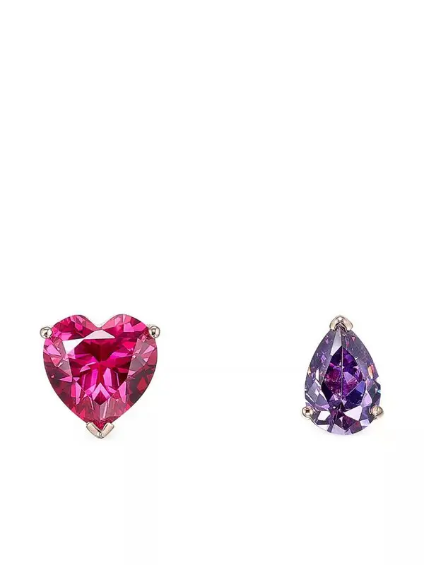 ANABELA CHAN 14k Rose And 18k Vermeil Ruby And Amethyst Earrings - Gold