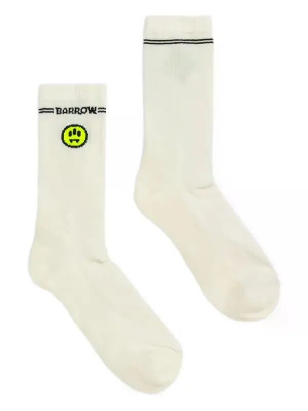 BARROW Logo-graphic Socks - Black